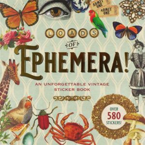 loads of ephemera sticker book (over 580 stickers!)