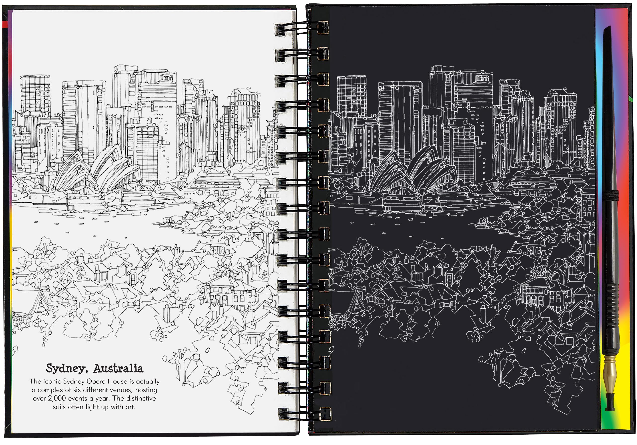 Scratch & Sketch Extreme Cities (Trace Along)