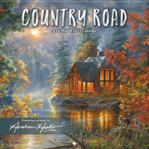 2023 country road by abraham hunter wall calendar