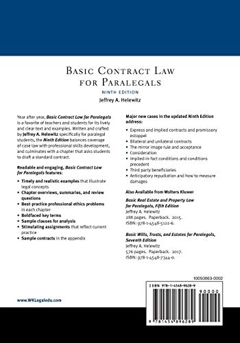 Basic Contract Law for Paralegals