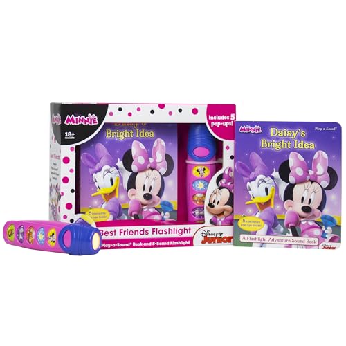 Disney Minnie Mouse - Best Friends Pop-Up Sound Board Book and Sound Flashlight Toy - PI Kids (Play-A-Sound)