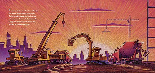 Buenas noches, construcción. Buenas noches, diversión. (Goodnight, Goodnight, Construction Site Spanish language edition): (Bilingual Children's Book, Spanish Books for Kids) (Spanish Edition)