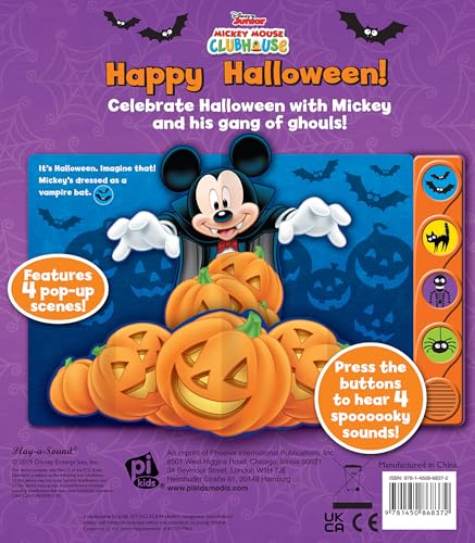 Disney Mickey Mouse Clubhouse - Happy Halloween! Sound Book - PI Kids