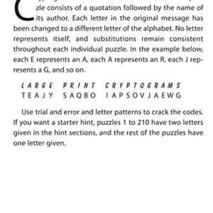 Large Print Cryptograms #2