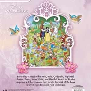 Disney Princess Cinderella, Tangled, Aladdin and More!- Look and Find Activity Book - PI Kids