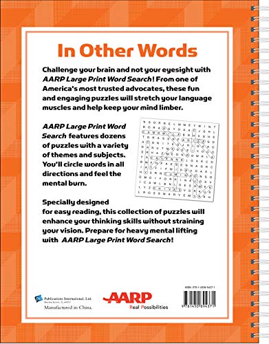 AARP Large Print Word Search