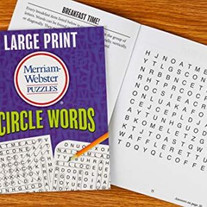 Large Print Merriam-Webster Puzzles 10 Booklet Set (Brain Games Large Print)