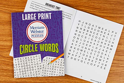 Large Print Merriam-Webster Puzzles 10 Booklet Set (Brain Games Large Print)