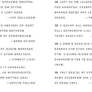 Large Print Cryptograms #2