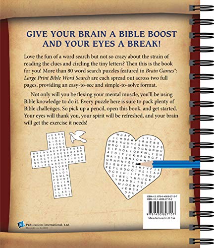 Brain Games - Bible Word Search (Large Print)