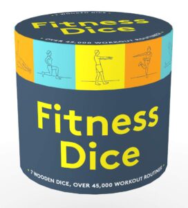 chronicle books fitness dice: 7 wooden dice, over 45,000 workout routines