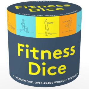 Chronicle Books Fitness Dice: 7 Wooden Dice, Over 45,000 Workout Routines