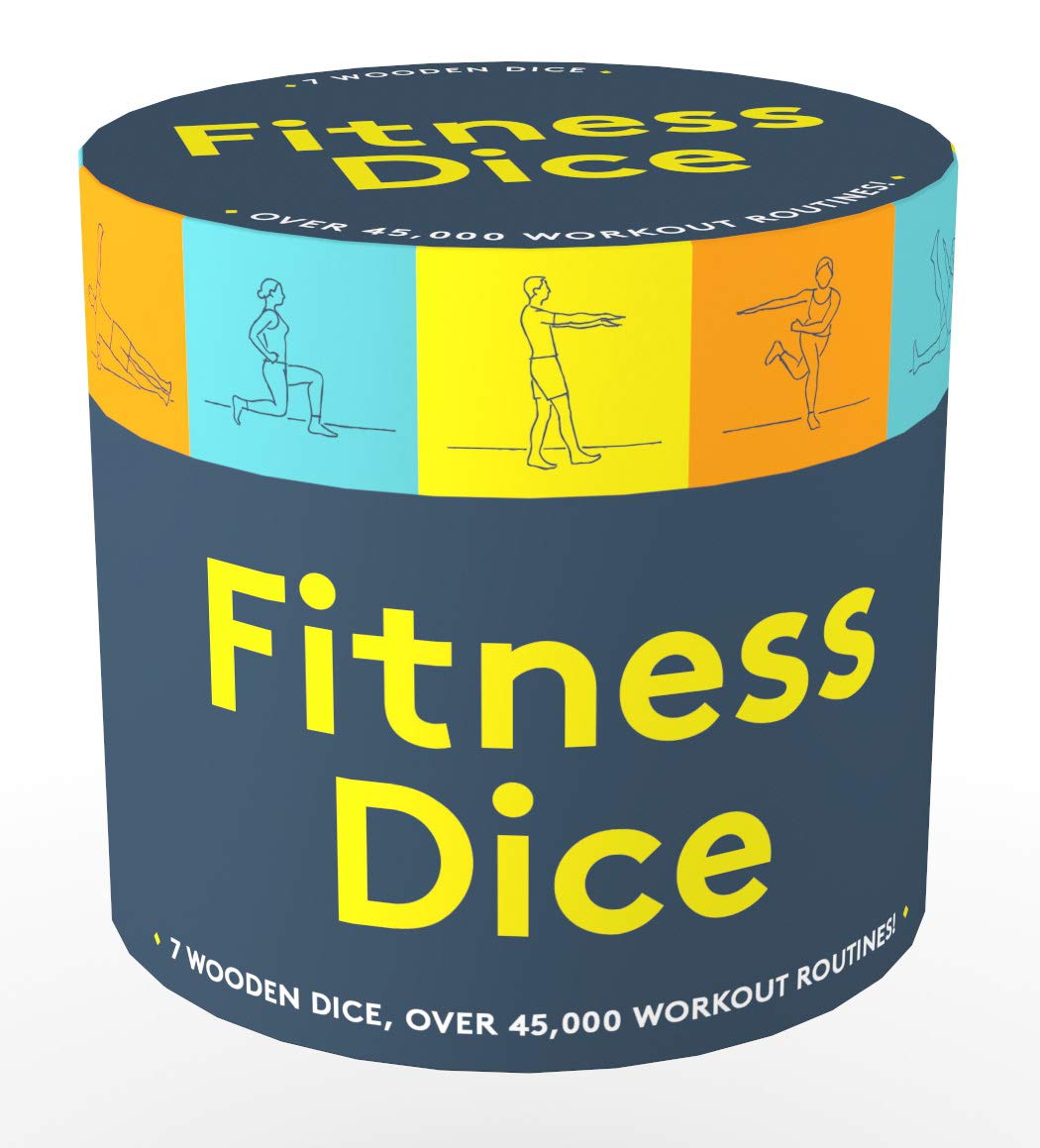 Chronicle Books Fitness Dice: 7 Wooden Dice, Over 45,000 Workout Routines