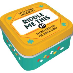 After Dinner Amusements: Riddle Me This: 50 Brainteasers for the Whole Family (Family Friendly Trivia Card Game, Portable Camping and Holiday Games)