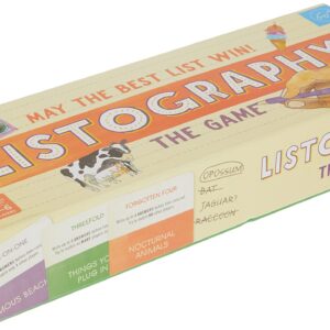 Listography: The Game: May The Best List Win! (Board Games, Games for Adults, Adult Board Games)