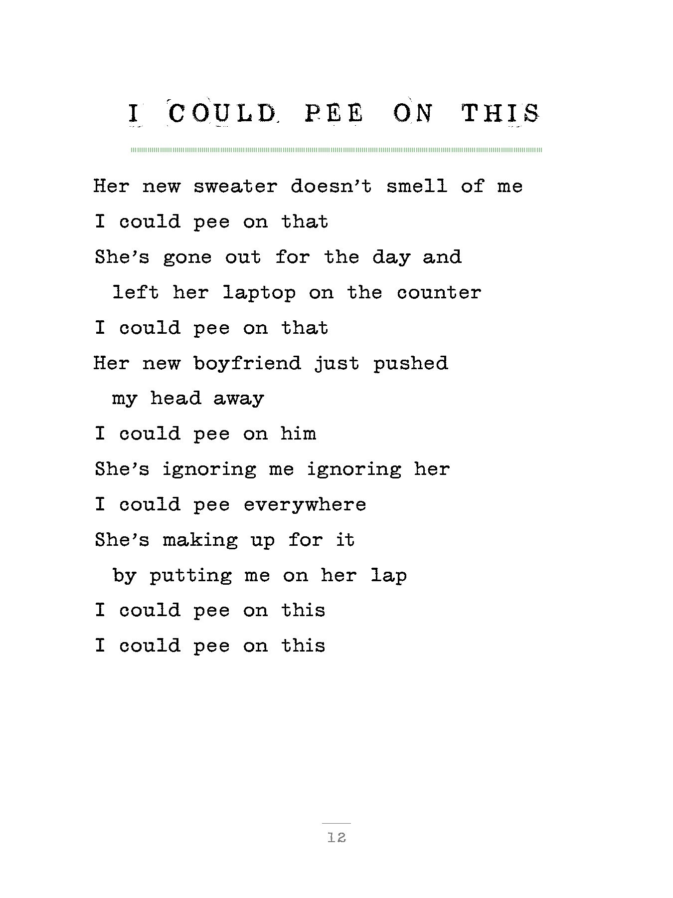 I Could Pee on This: And Other Poems by Cats (Gifts for Cat Lovers, Funny Cat Books for Cat Lovers)