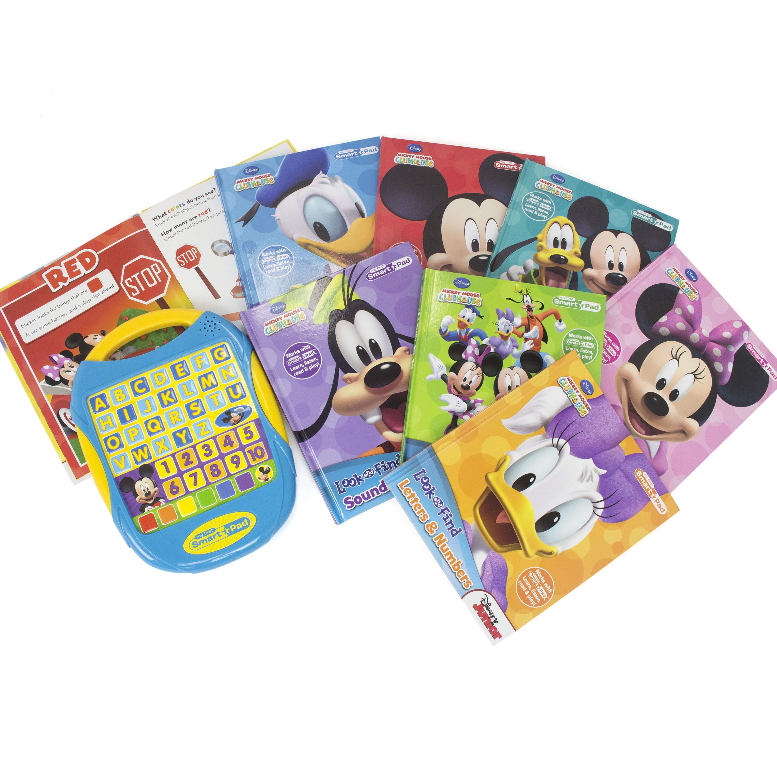 Disney Mickey Mouse Clubhouse - My First Smart Pad Electronic Activity Pad and 8-Book Library - PI Kids