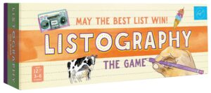 listography: the game: may the best list win! (board games, games for adults, adult board games)