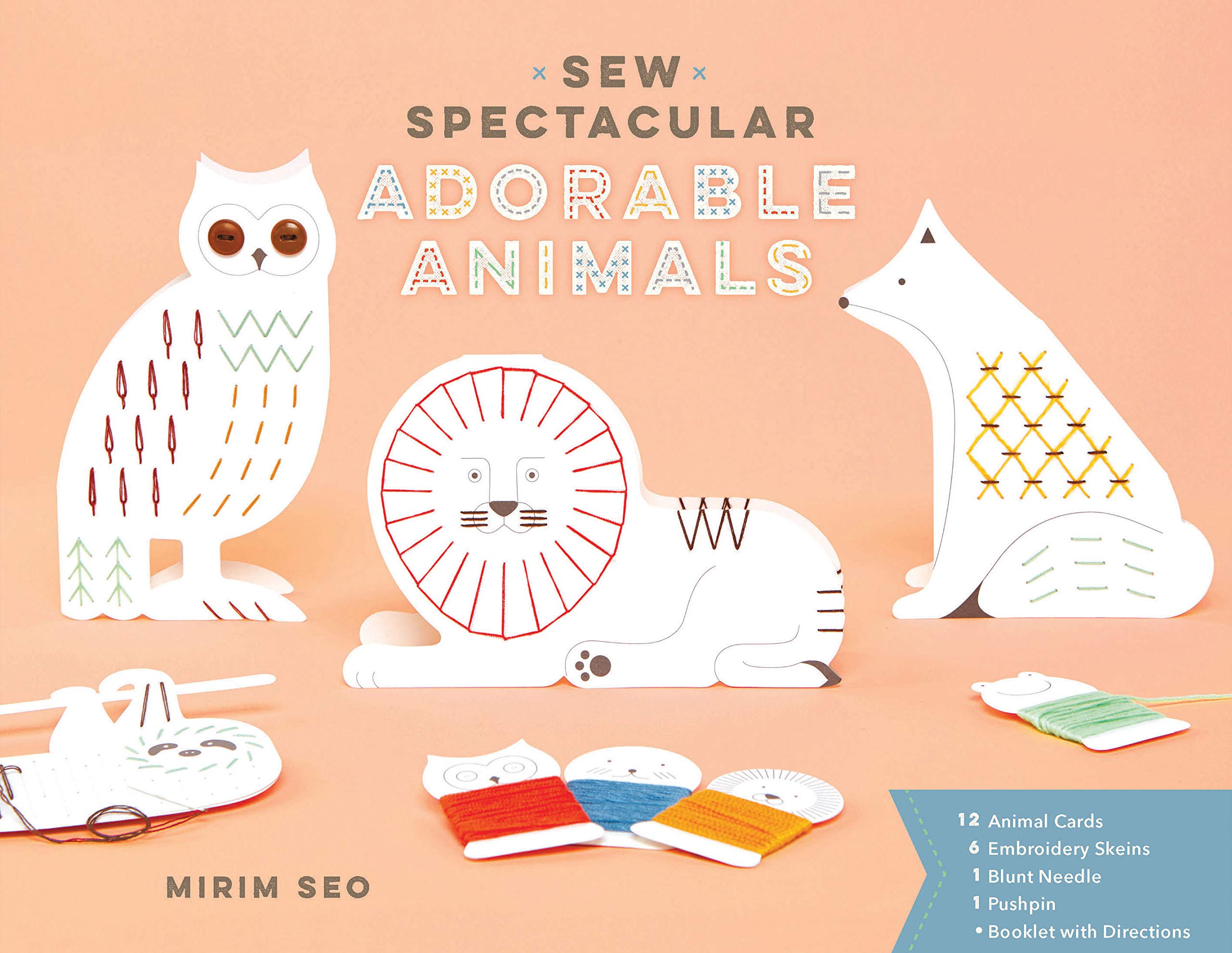 Chronicle Books Sew Spectacular: Adorable Animals (Sewing & Paper Craft Activity Book, Creative Art Gift for Tweens)