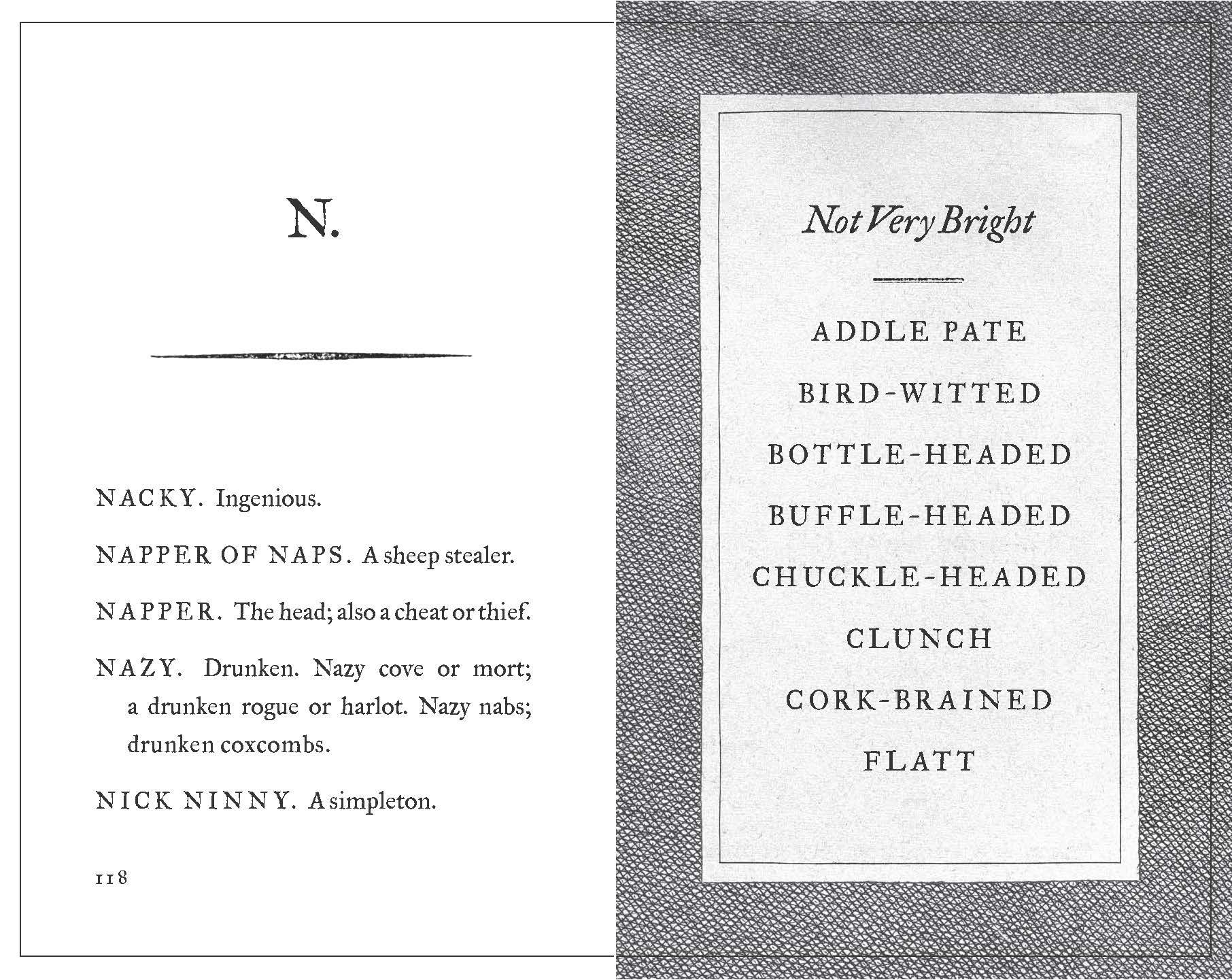 A Pocket Dictionary of the Vulgar Tongue: (Funny Book of Vintage British Swear Words, 18th Century English Curse Words and Slang)