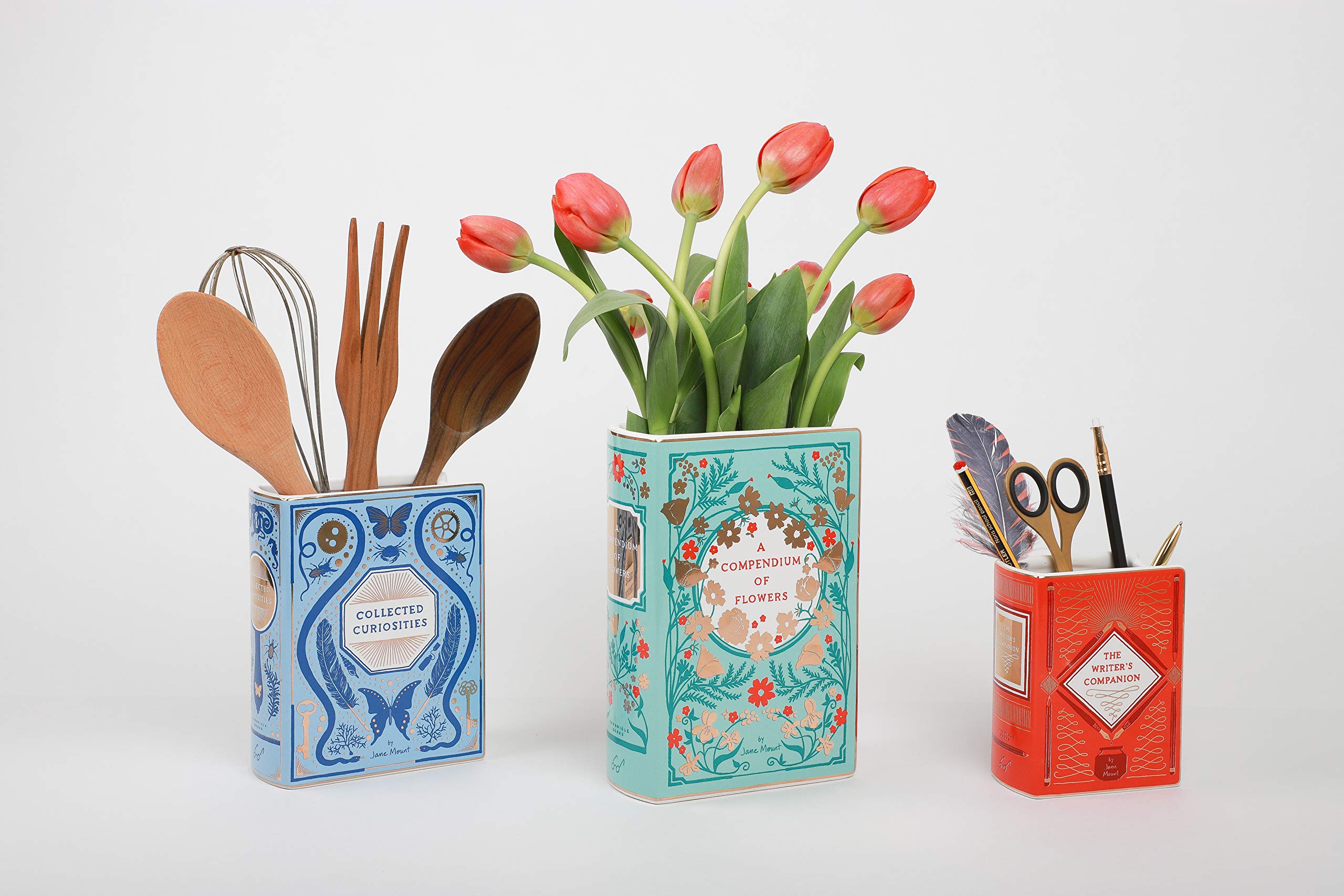 Bibliophile Ceramic Vase: The Writer's Companion: ( Small Vases for Décor)