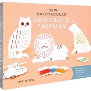 Chronicle Books Sew Spectacular: Adorable Animals (Sewing & Paper Craft Activity Book, Creative Art Gift for Tweens)