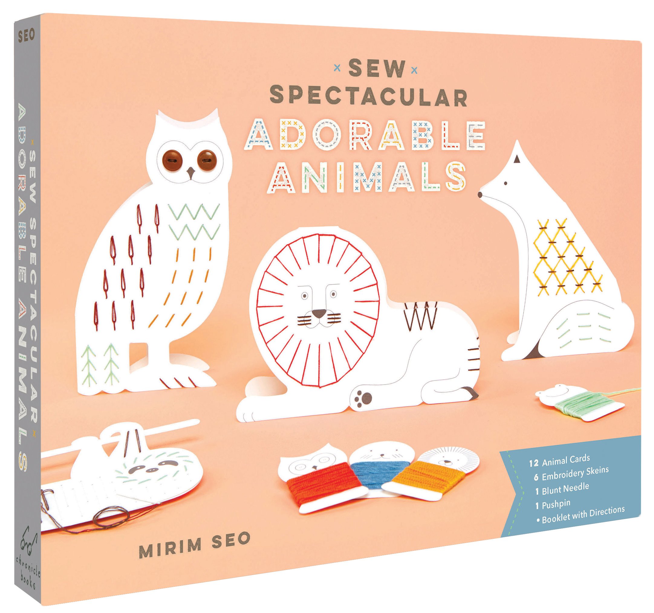 Chronicle Books Sew Spectacular: Adorable Animals (Sewing & Paper Craft Activity Book, Creative Art Gift for Tweens)