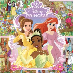 Disney Princess Cinderella, Tangled, Aladdin and More!- Look and Find Activity Book - PI Kids