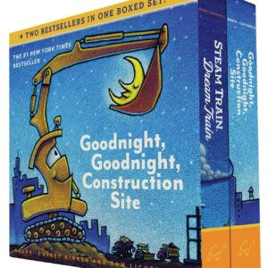 Goodnight, Goodnight, Construction Site and Steam Train, Dream Train Board Books Boxed Set