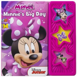 disney - minnie's big day 3-button star sound book - play-a-sound - pi kids