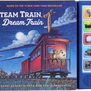 Steam Train, Dream Train Sound Book: (Sound Books for Baby, Interactive Books, Train Books for Toddlers, Children's Bedtime Stories, Train Board Books) (Goodnight, Goodnight, Construc)