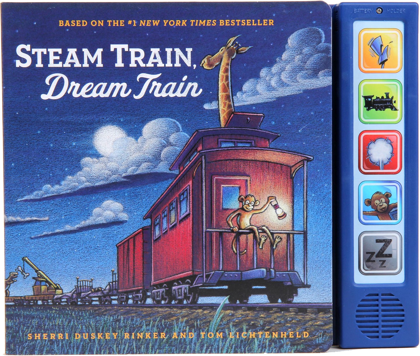 Steam Train, Dream Train Sound Book: (Sound Books for Baby, Interactive Books, Train Books for Toddlers, Children's Bedtime Stories, Train Board Books) (Goodnight, Goodnight, Construc)