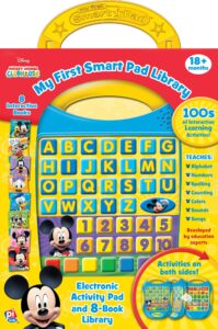 disney mickey mouse clubhouse - my first smart pad electronic activity pad and 8-book library - pi kids