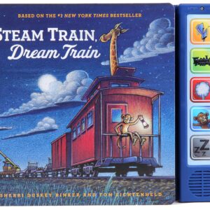 Steam Train, Dream Train Sound Book: (Sound Books for Baby, Interactive Books, Train Books for Toddlers, Children's Bedtime Stories, Train Board Books) (Goodnight, Goodnight, Construc)