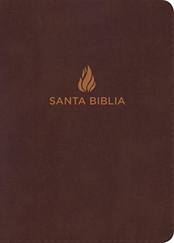 Biblia Reina Valera 1960 Tamaño manual Letra grande, marrón, piel fabricada | RVR 1960 Hand Size Bible, Giant Print, Black, Bonded Leather (Spanish Edition)