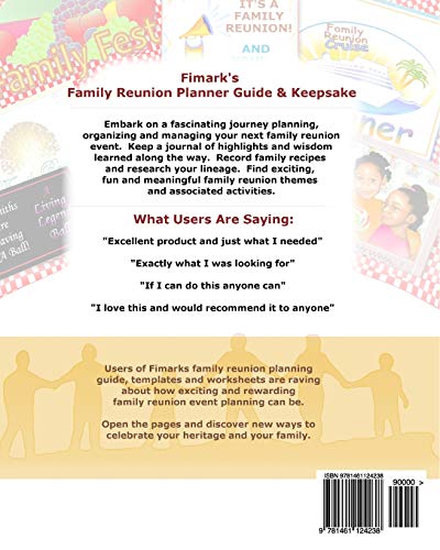 Fimark's Family Reunion Planner A Reunion Planning Guide Workbook & Keepsake