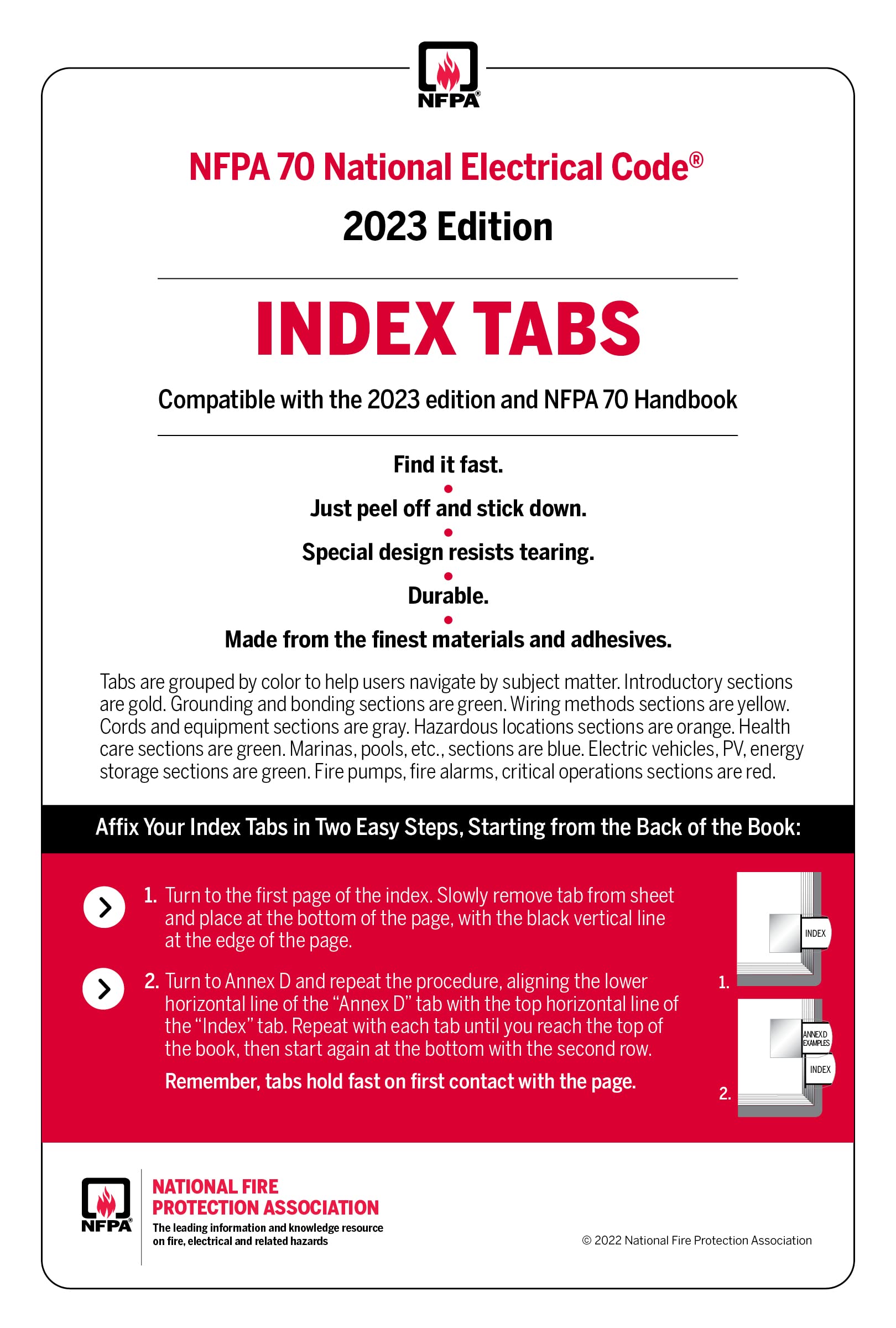 National Electrical Code, 2023 Edition, Spiralbound with Tabs