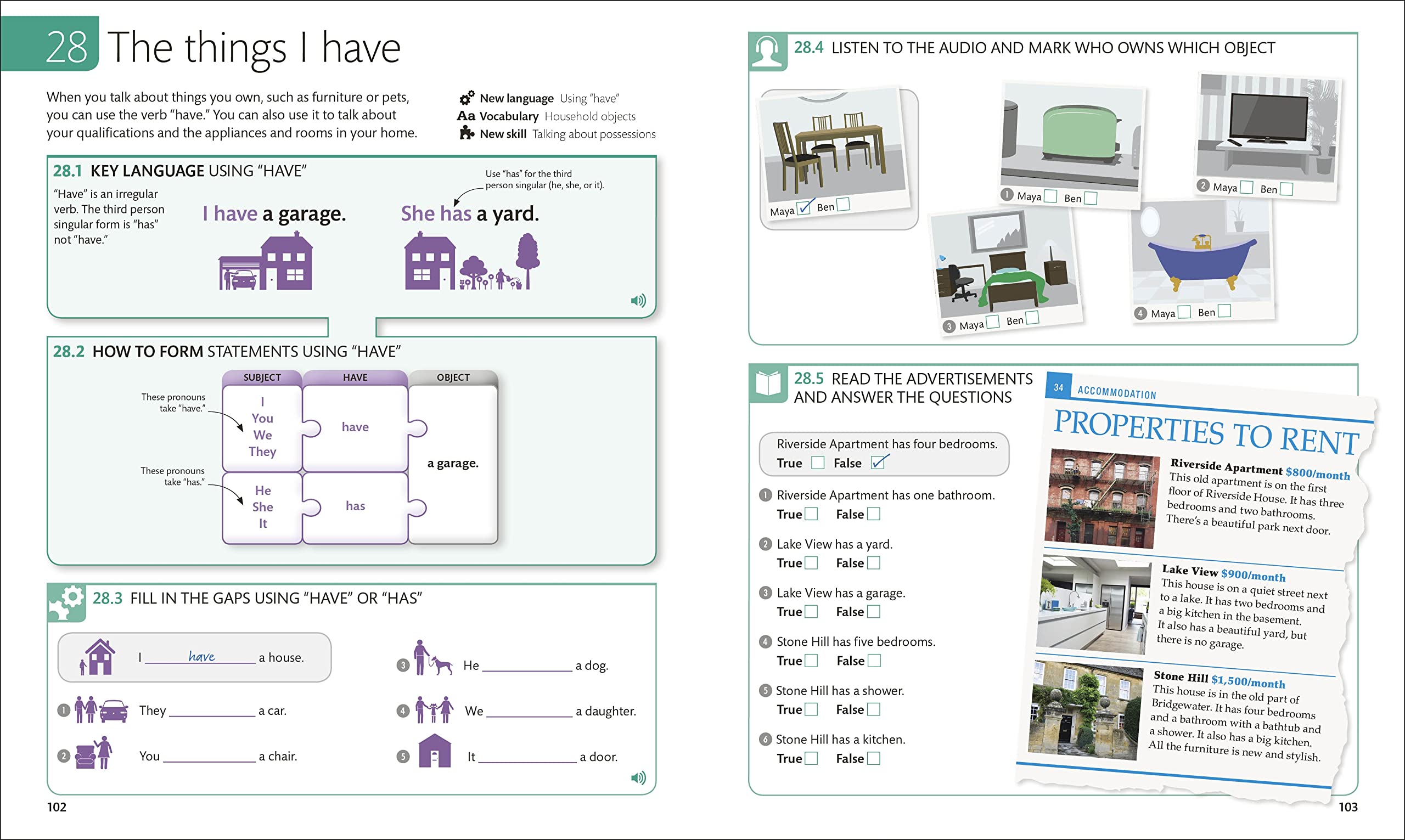 English for Everyone: Level 1 Course Book - Beginner English: ESL for Adults, an Interactive Course to Learning English