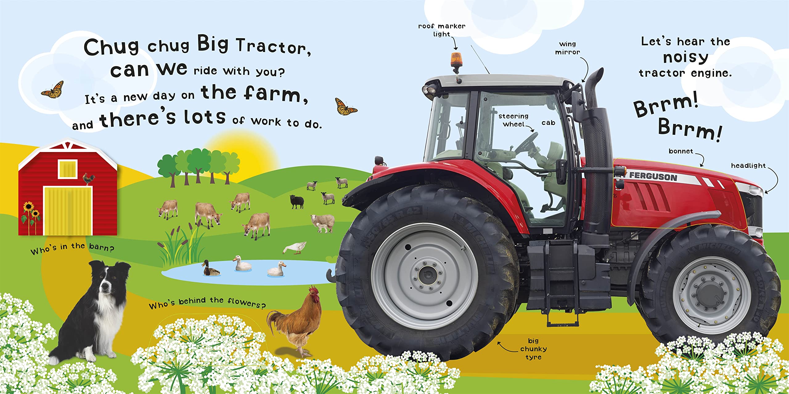 Chug, Chug Tractor: Lots of Sounds and Loads of Flaps! (Super Noisy Books)