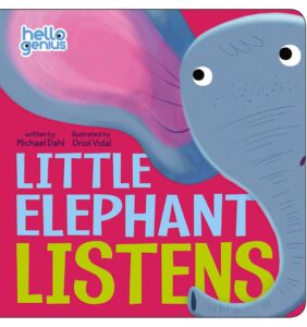 little elephant listens (hello genius)