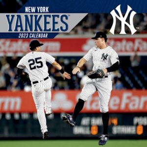 new york yankees 2023 12x12 team wall calendar