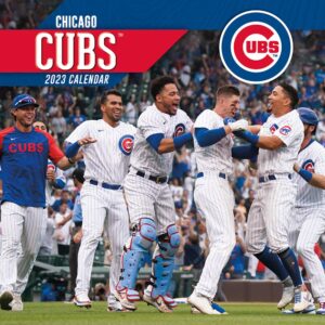 chicago cubs 2023 12x12 team wall calendar