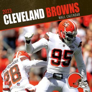 turner licensing cleveland browns 2023 12" x 12" team wall calendar