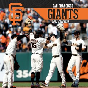 san francisco giants 2023 12x12 team wall calendar