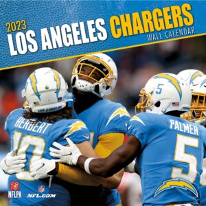 turner licensing los angeles chargers 2023 12" x 12" team wall calendar