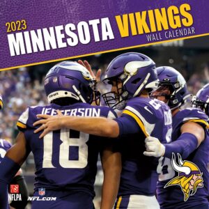 minnesota vikings 2023 12" x 12" team wall calendar