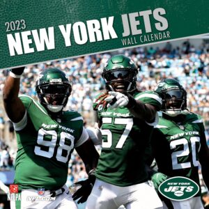 turner licensing new york jets 2023 12" x 12" team wall calendar