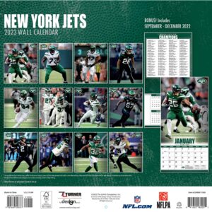 Turner Licensing New York Jets 2023 12" x 12" Team Wall Calendar