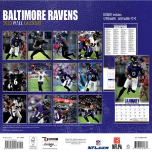 Baltimore Ravens 2023 12" x 12" Team Wall Calendar