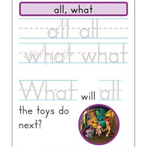 Disney Learning Toy Story 4 Trace With Me Wipe Clean Sight Words Activity Book for Kids Ages 3+, Tracing Sight Words Dry Erase Activities, Preschool and Kindergarten Early Reading and Writing Practice